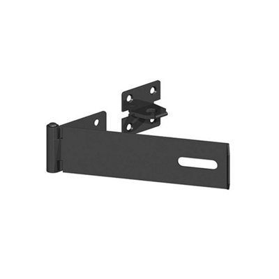 GateMate Black Safety Hasp And Staple (L) 150mm