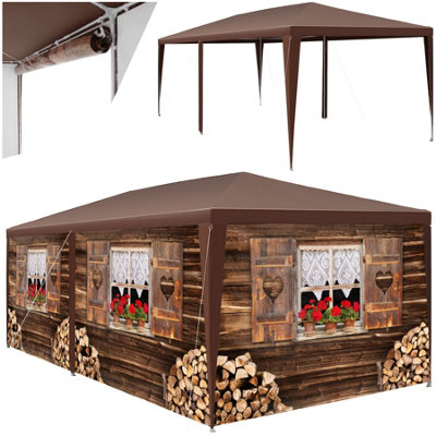 Gazebo Alpine Hut - roll-up side panels, weather & UV-resistant, plug ...
