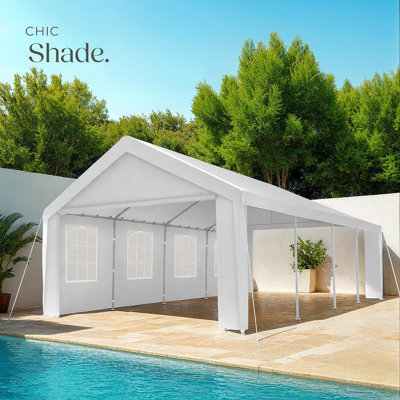 Gazebo Mammut - 8 x 4 m, removable side panels, weather & UV-resistant ...