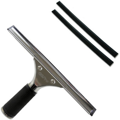 GBPro Professional Window Squeegee Stainless Wiper 25cm/10" + Machine ...