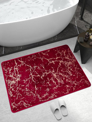 GC GAVENO CAVAILIA 2 Piece Marble Bath Mat Non Slip Highly Water ...