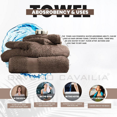 GC GAVENO CAVAILIA 4PK Miami Hand Towel 50X85 Camel Quick Drying ...
