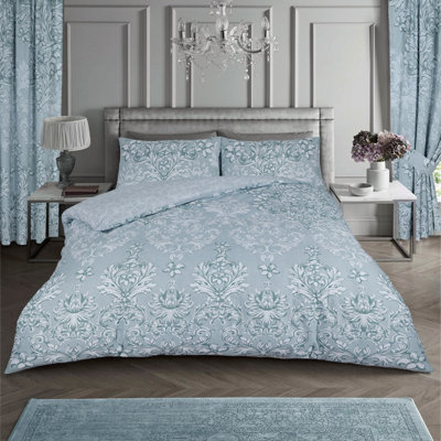 GC Gaveno Cavailia Damask single size quilt cover 2PC set, Reversible ...