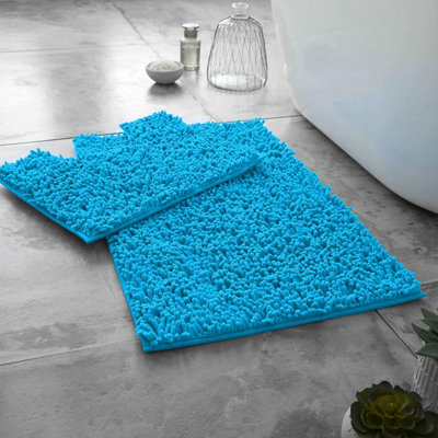 GC GAVENO CAVAILIA Infinity Loop 2 Piece Bath Mat Set Teal Super ...
