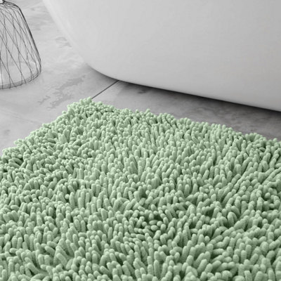 GC GAVENO CAVAILIA Infinity Loop Extra Large 2 Piece Bath Mat Set Sage ...