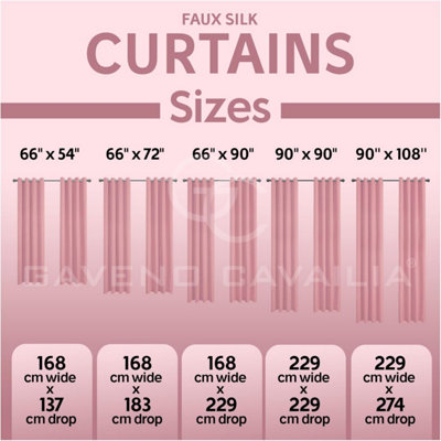 GC GAVENO CAVAILIA Silk Sheen Eyelet Curtain 66x90 Blush Pink 100% Polyester Ring Top Fully ...