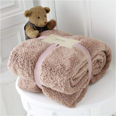 GC GAVENO CAVAILIA Teddy Bear Mink Light Weight Sherpa Fleece Fluffy ...