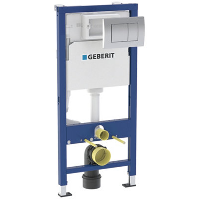Geberit 1120mm Duofix Wall Hung Frame Flush Plate & Delta Dual ...