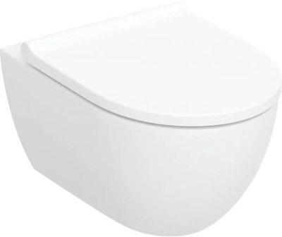 Geberit Acanto Wall Hung Toilet Turbo Flush Shrouded Duofix Delta 50 ...