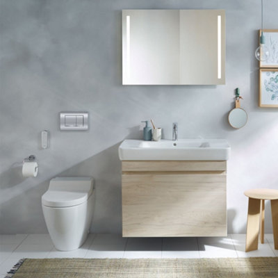 Geberit Delta 120mm Concealed Cistern & Delta30 Dual Flush Plate Back ...