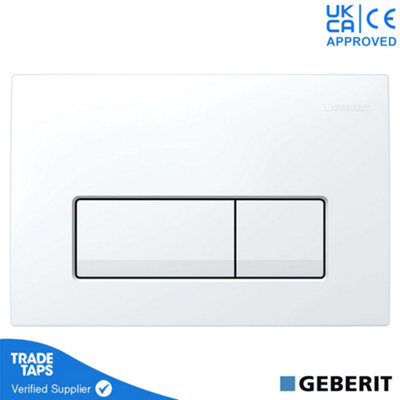 Geberit Delta 50 Flush Plate White | DIY at B&Q