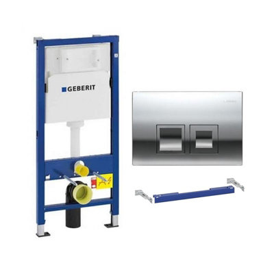 Geberit Duofix 1.12m WC Toilet Frame Delta Cistern Wall Brackets WC ...