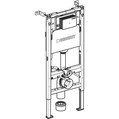 Geberit Duofix Alpha01 Wc Frame 1.12 Concealed Cistern Brackets And ...