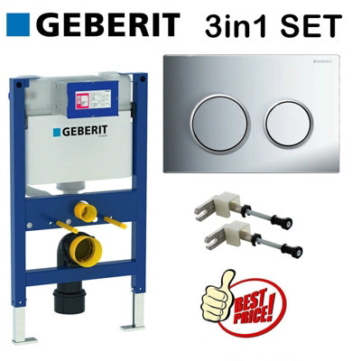 Geberit Duofix Up200 0.82 Kappa Cistern Wall Hung Concealed Wc Toilet ...