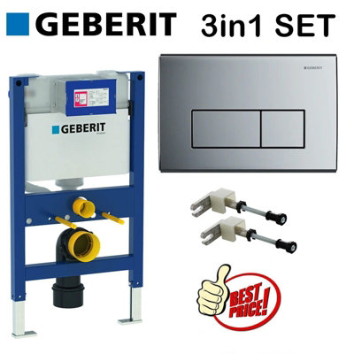 Geberit Duofix Up200 0.82 Kappa Cistern Wall Hung Concealed Wc Toilet ...
