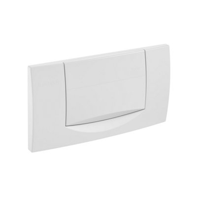 Geberit Flush plate 200F for stop-and-go flush, White alpine (115.222.11.1)