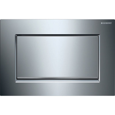 Geberit Modern Bathroom Front Actuation Rectangular Single Flush Plate ...