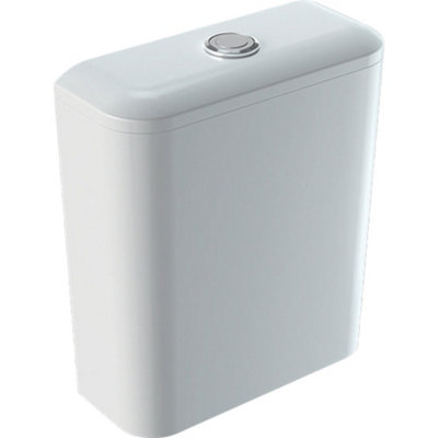 Geberit Modern Bathroom Rectangular Bottom Inlet Dual Flush Close ...