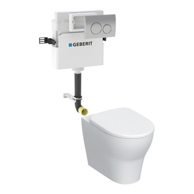 Geberit Selnova Back-to-Wall 4-in-1 Cistern, Flush Plate, Selnova ...