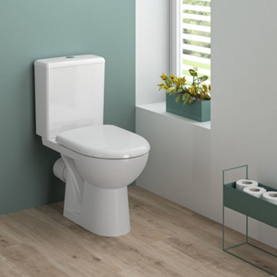 Geberit Selnova floor standing close coupled toilet (open back ...