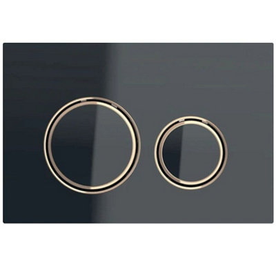 Geberit Sigma21 Red Gold & Black Flush Plate 115.650.SJ.1