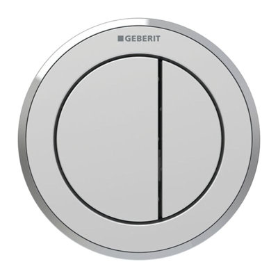Geberit Type 10 Chrome Dual Flush Pneumatic Push Button 116.057.JQ.1