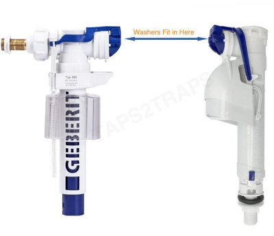 Geberit Washer Replacement Diaphragm Rubber Cistern Inlet Flush Valve ...