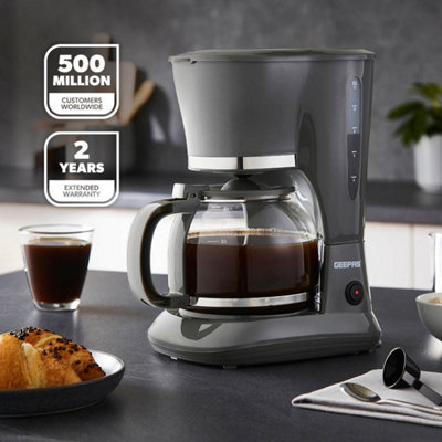 Geepas 1.5L Filter Coffee Machine 800W Coffee Maker for Instant Coffee ...