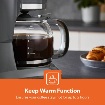 Geepas 1.5L Filter Coffee Machine 800W Coffee Maker for Instant Coffee ...