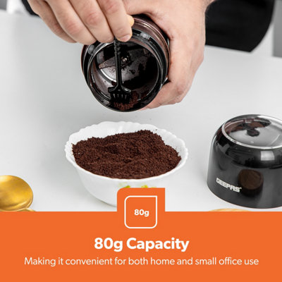 GEEPAS 1.5L Filter Coffee Machine & Coffee Grinder 80g Capacity Combo ...