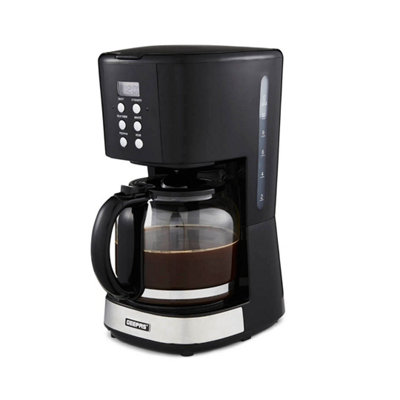 Geepas 1.5L Programmable Filter Coffee Machine Keep Warm Function, 900W