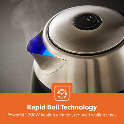 Geepas 1.7 Illuminating Electric Kettle 2200W Boil Dry Protection ...