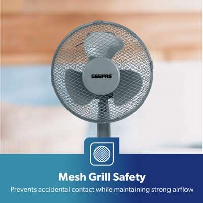 Geepas 12 Inch Table Fan 35W Electric Portable, Home or Office Use