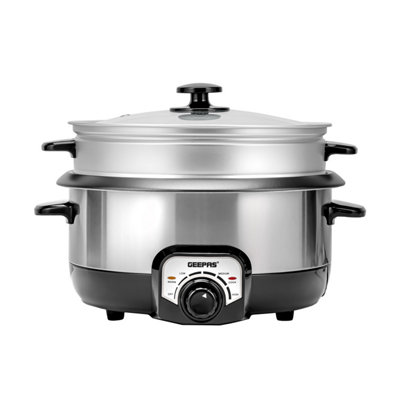 Geepas 1200W 3L Rice Cooker Steamer Multicooker Includes Measuring Cup ...