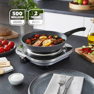 Geepas 1500W Stainless Steel Portable Electric Hot Plate Hob