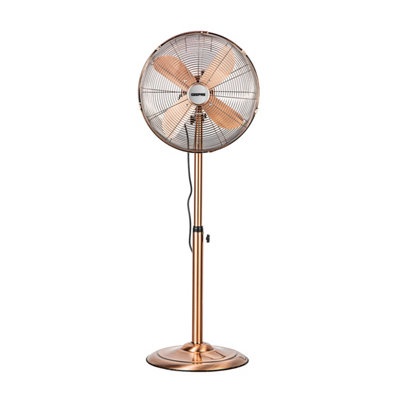 Geepas 16" Metal Pedestal Fan Heavy Duty Standing Oscillating Floor ...