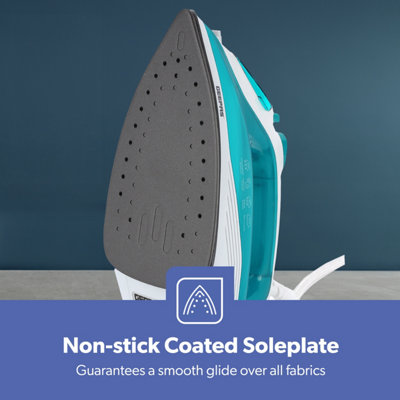 Geepas 1750W Dry & Wet Steam Iron Temperature Control, Non-Stick ...