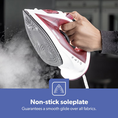 Geepas 1800W Steam Iron Dry & Wet Steam Iron, Variable Temperature ...