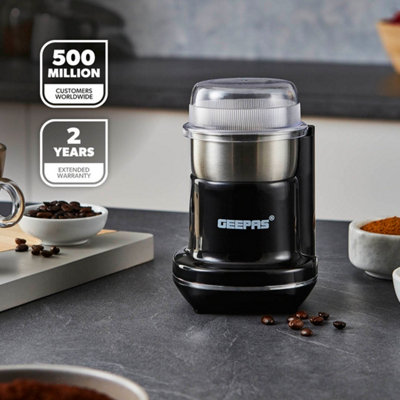 Geepas 200W Coffee Grinder Electric Coffee Grinder for Coffee Beans ...