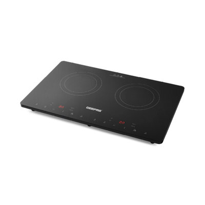 Geepas 2800W Digital Double Induction Hob Cooker w/LED Touch Display ...