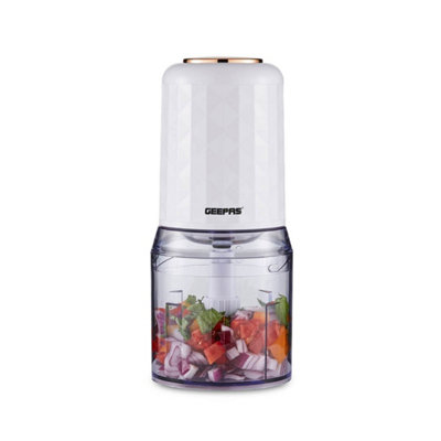 Geepas 400W Mini Food Processor, 500ML Food Chopper, 4 Bi-Level ...