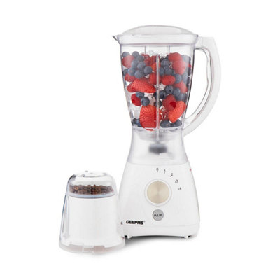 Geepas 550W 2 in 1 Food Blender Smoothie Maker Mixer Grinder for Dry ...