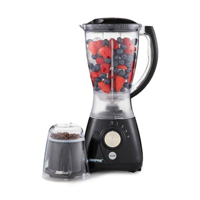 Geepas 550W Food Blender with 4 Speed Ice Crusher, Mill, Coffee/Spice ...