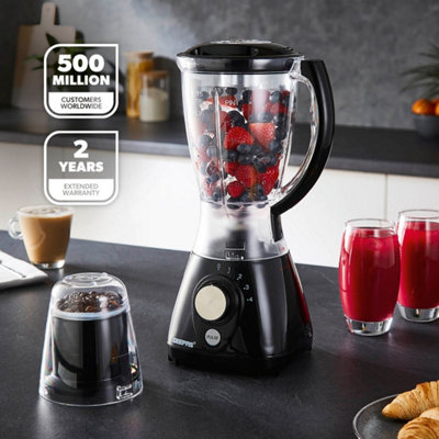 Geepas 550W Food Blender with 4 Speed Ice Crusher, Mill, Coffee/Spice ...