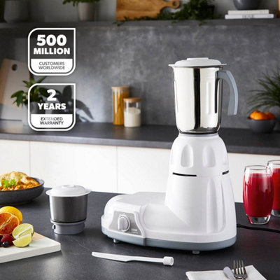 Geepas 550W Mixer Grinder Indian Wet Dry Blender Milling Bean Nut ...