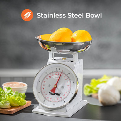 GEEPAS 5KG KITCHEN WEIGHING SCALE & FOOD WEIGHT MACHINE FOR FITNESS ...