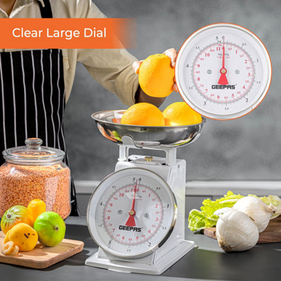 GEEPAS 5KG KITCHEN WEIGHING SCALE & FOOD WEIGHT MACHINE FOR FITNESS ...