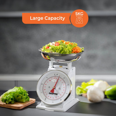 GEEPAS 5KG KITCHEN WEIGHING SCALE & FOOD WEIGHT MACHINE FOR FITNESS ...
