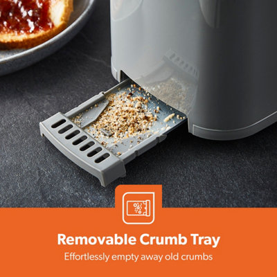 Geepas 650W 2 Slice Bread Toaster with 6 Level Browning Control ...