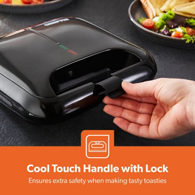 Buy Geepas 800W Black Sandwich Toastie Maker Non Stick Plates Toaster ...